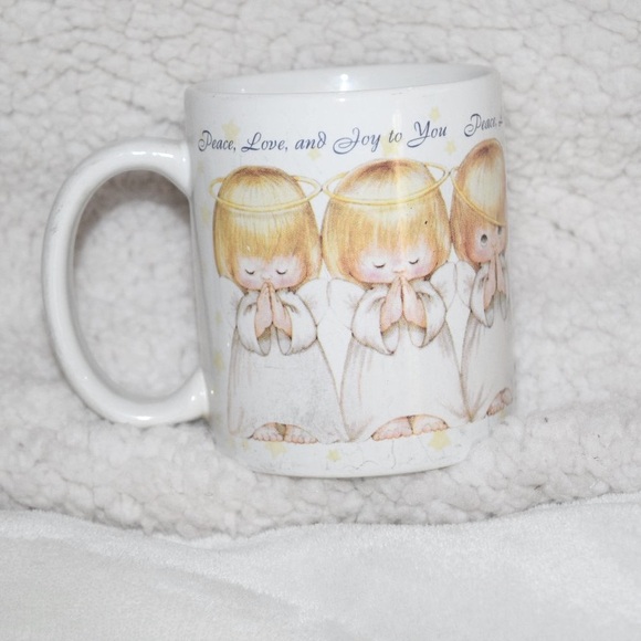 Hallmark | Kitchen | Vintage Cup Mug Angels Children Love Peace Joy ...